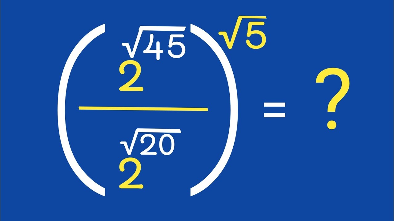 A Nice Olympiad Math Problem|| Trending Math Problem| - YouTube