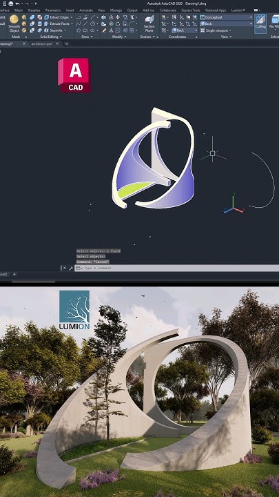 3d Modelling in Autocad + Rendering in Lumion - YouTube