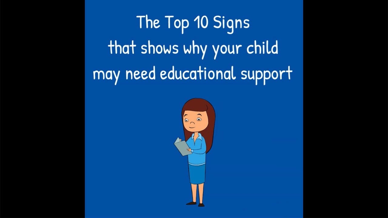 Top 10 signs your child may need educational support - YouTube