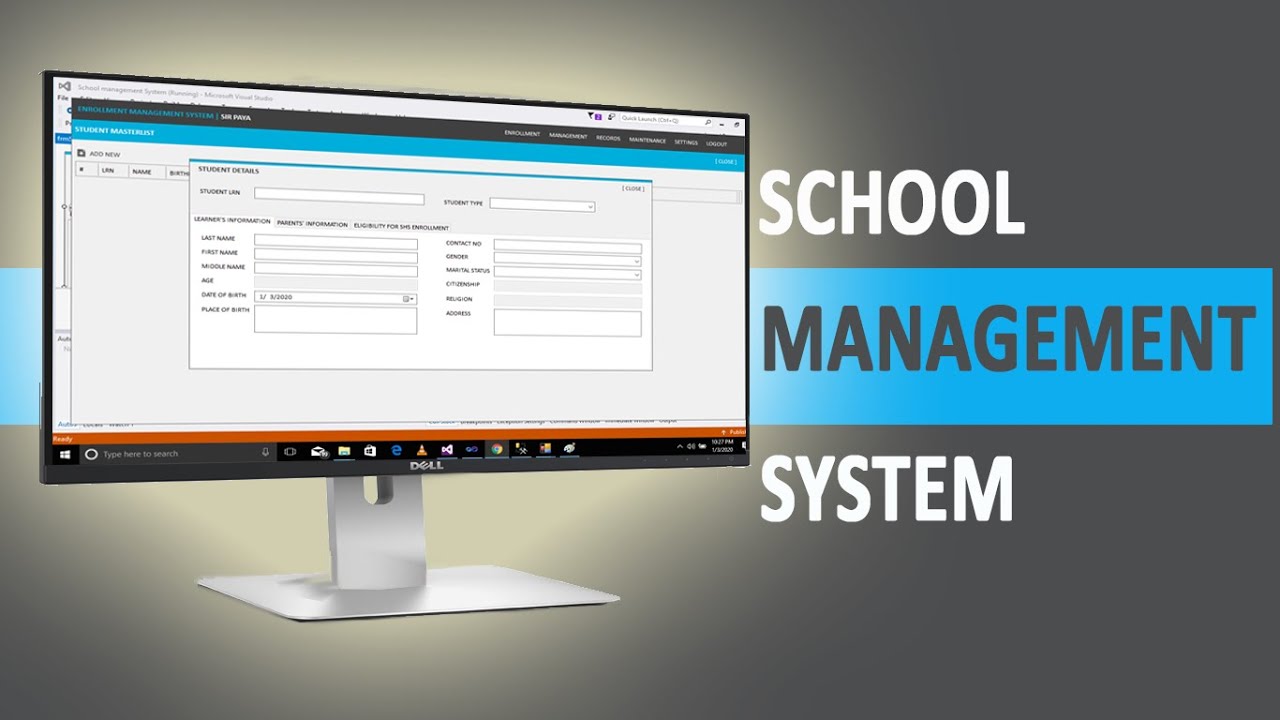School Management System | Part 4 Designing Student Module | Sir Paya ...