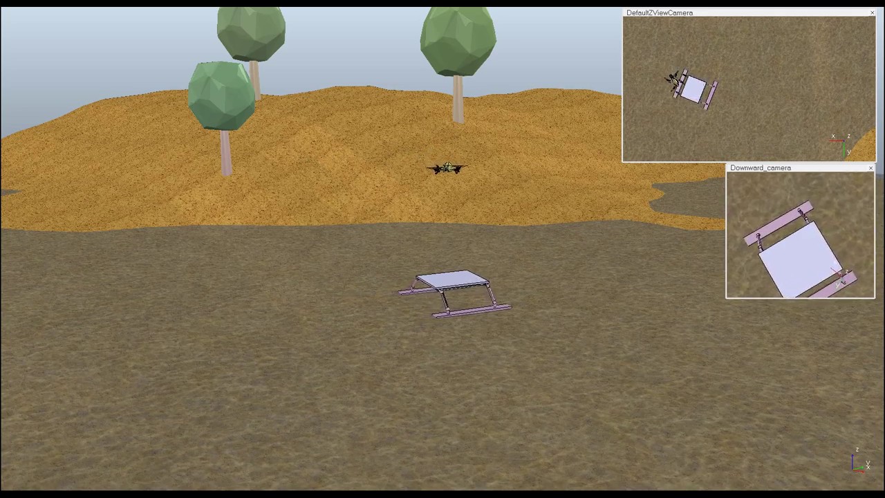 UAV-USV Simulator: VTOL manoeuvre - YouTube