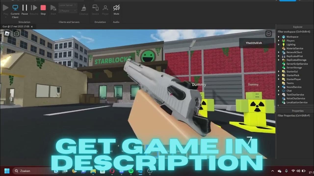 FREE | Advanced Realistic Gun System Fixed V2 - Roblox Studio - YouTube