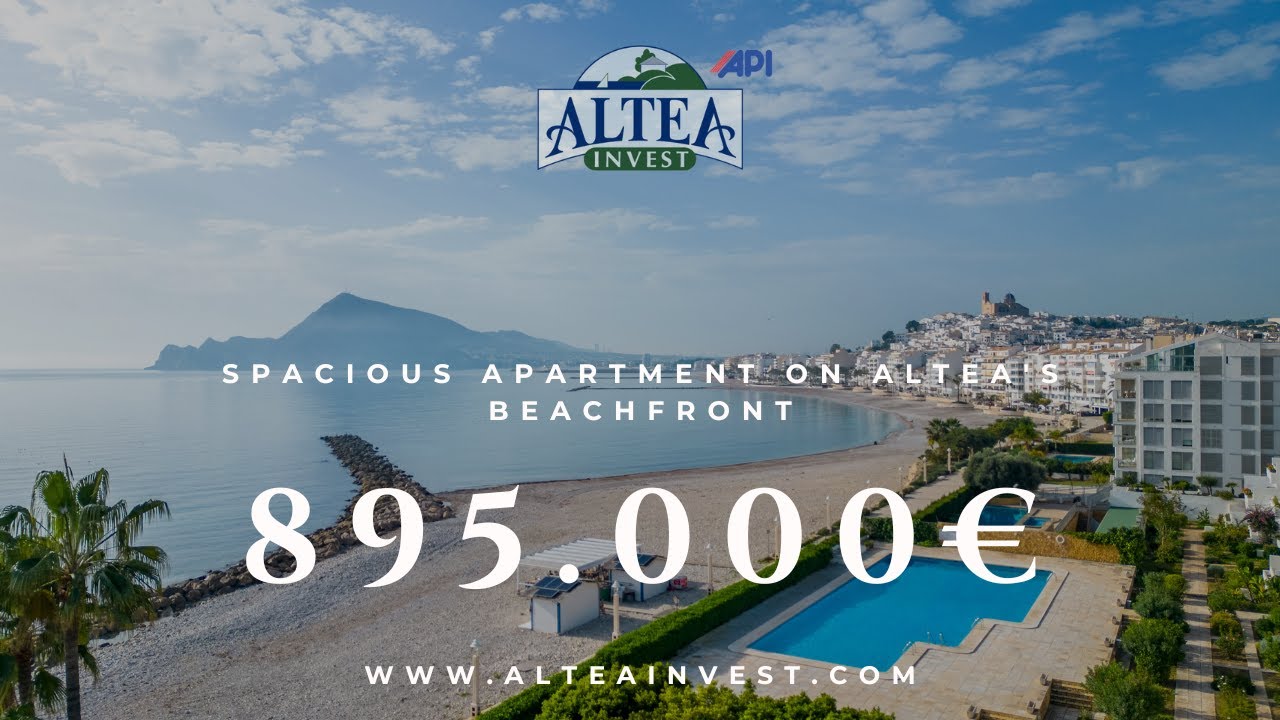 Beachfront Bliss in Altea 🌊 Spacious Apartment with Stunning Views ...