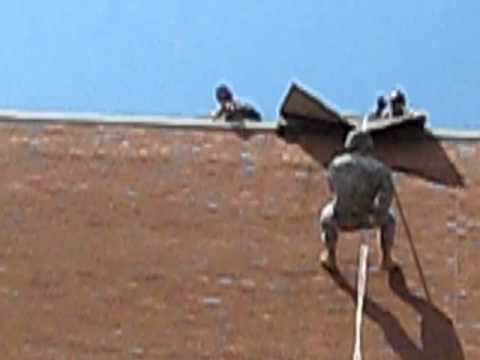 SIUC Army ROTC Rappelling - CDT Thomas - YouTube