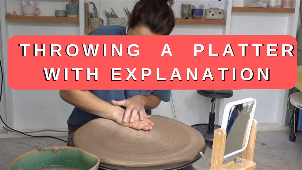 How to make a big platter - Ceramics - YouTube