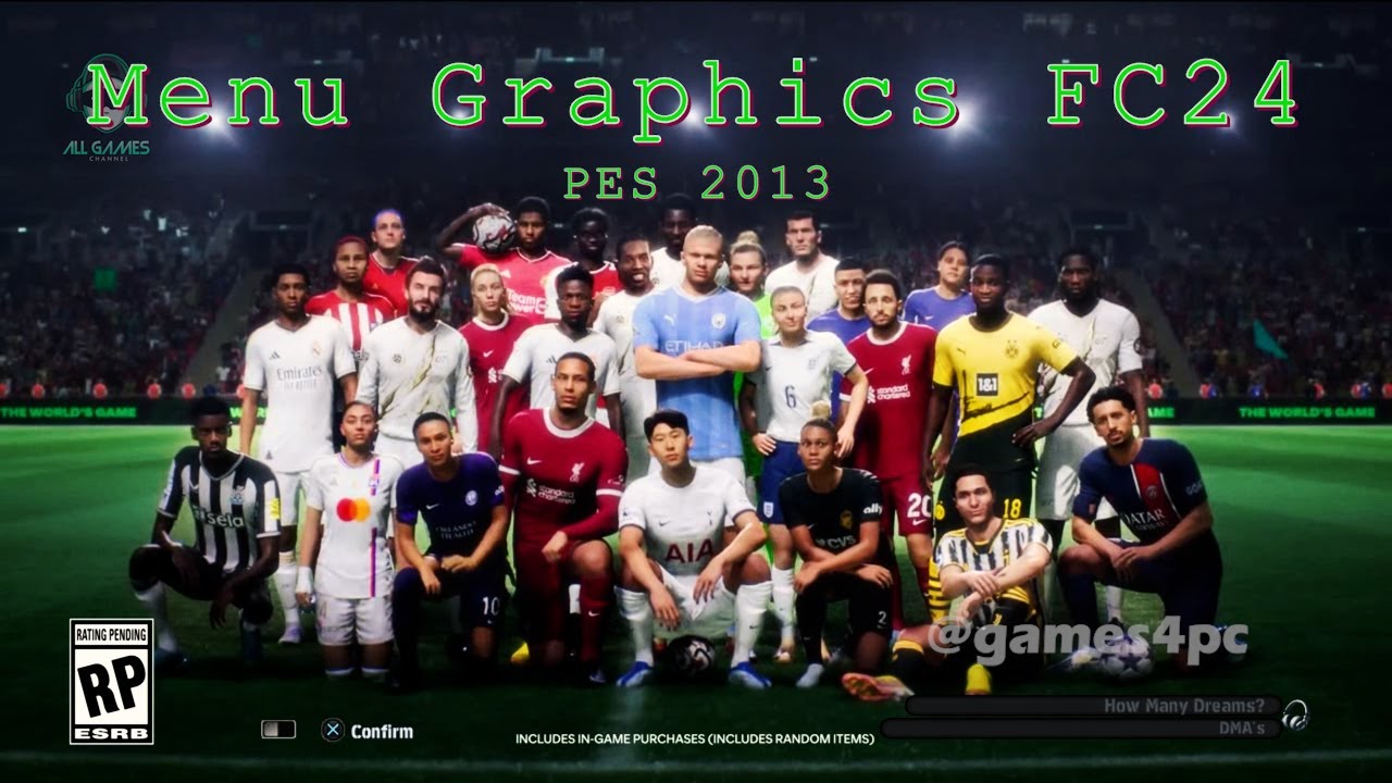 PES 2013 | New Background Menu Graphic || PC [ 220 Mb ] | FC24 MOD 😱🔥 ...