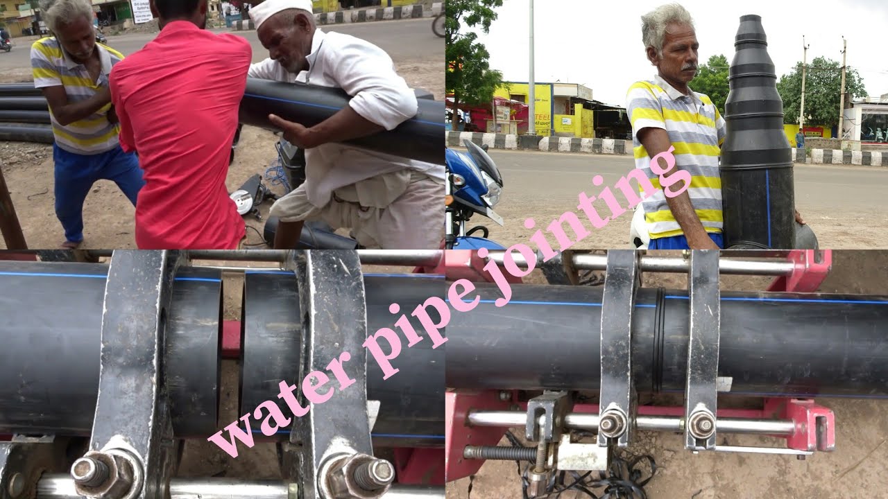 water pipe jointing / drainage pipe joint ! HTPE pipe joints - YouTube
