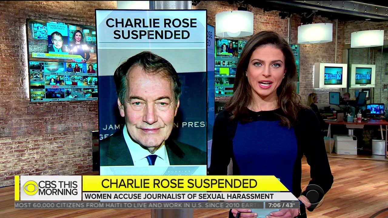 CBS hosts address suspension of Charlie Rose over sexual harassment ...