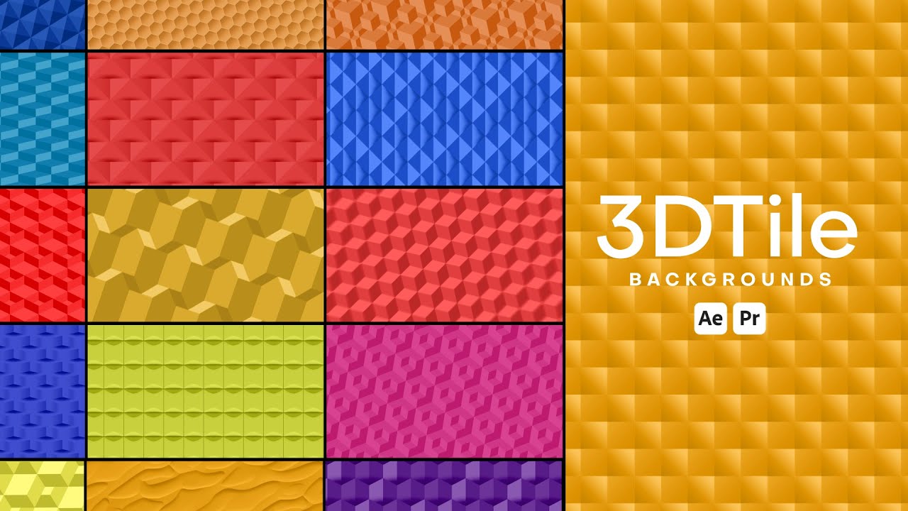 3D Tile Backgrounds - After Effects Tutorial - YouTube