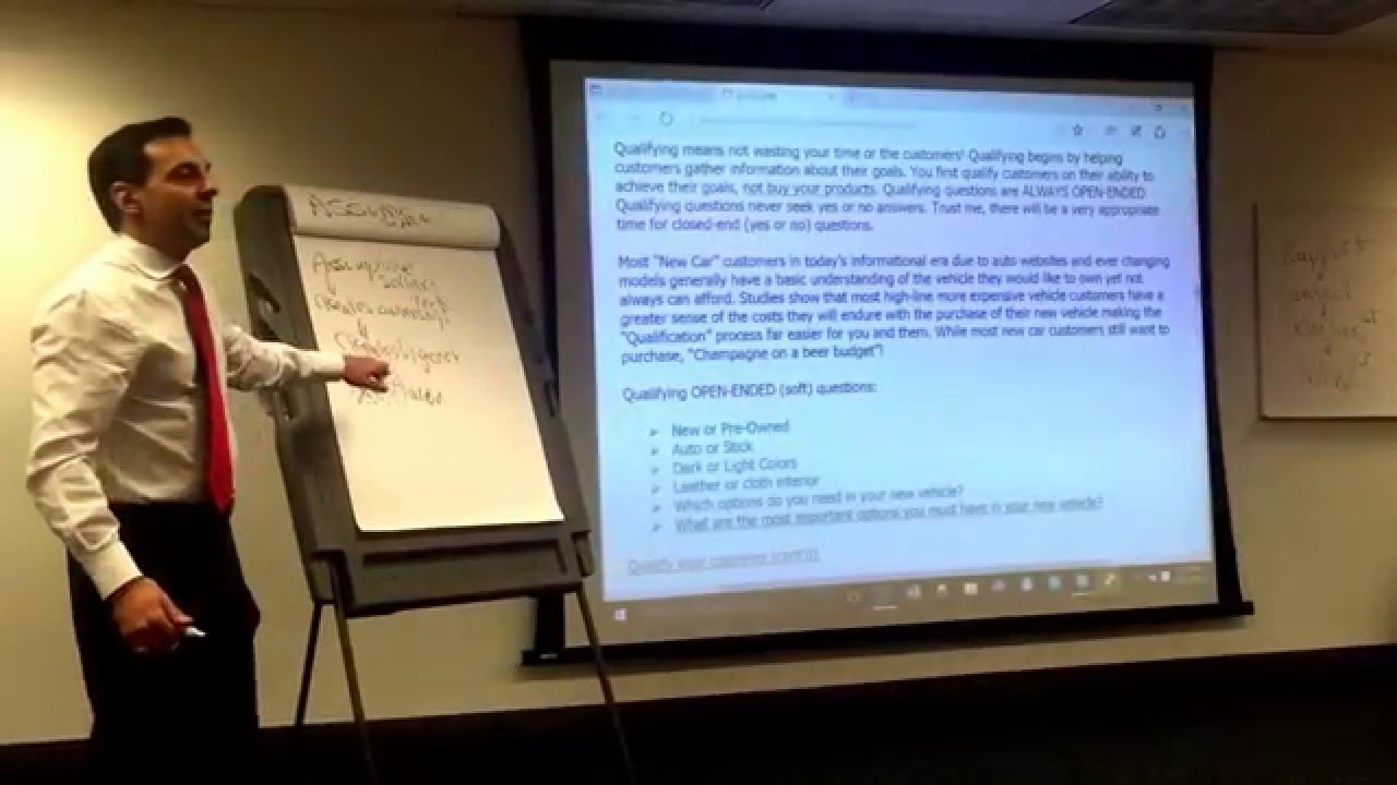 Assumptive selling techniques - YouTube