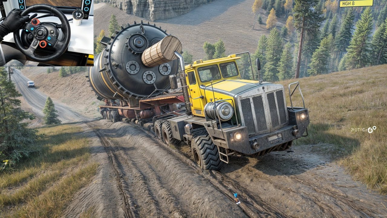 Delivery a Refinery Machine With BOAR 45318 | SnowRunner | Logitech G29 ...