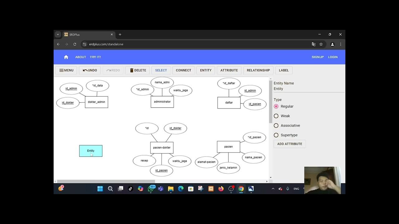 UTS praktikum sistem basis data | Membuat ERD rumah sakit dengan menggunakan ERDPlus dan ...