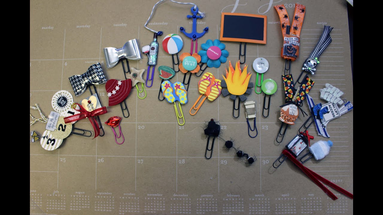 DIY Planner Clips - YouTube