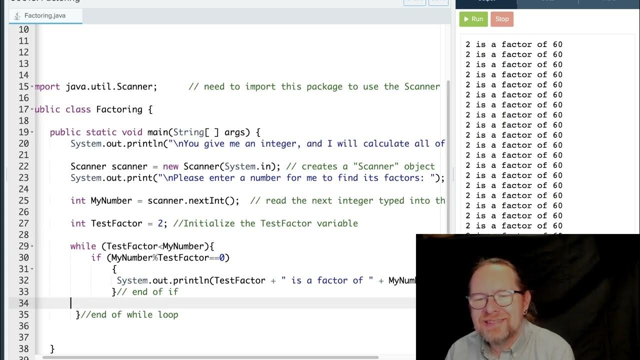Factoring and ArrayLists - YouTube