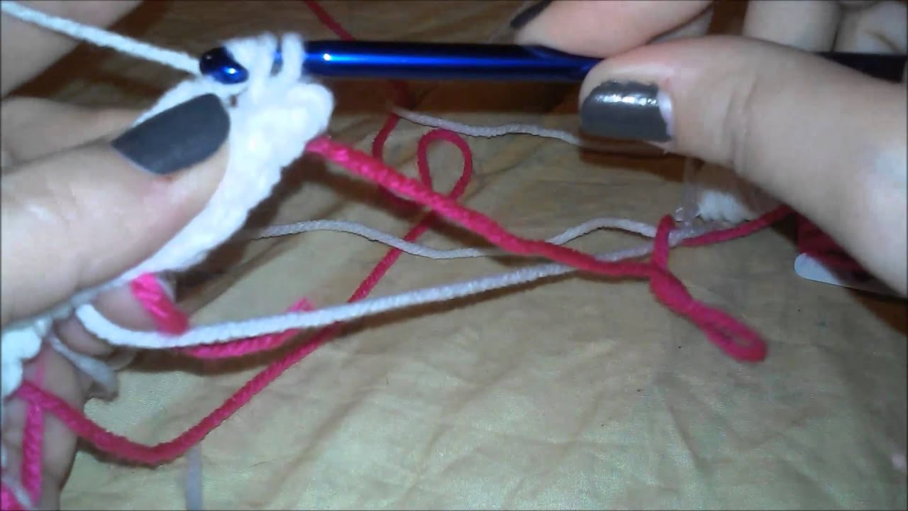 PART 1 Color changing in Tunisian crochet bobbins - YouTube