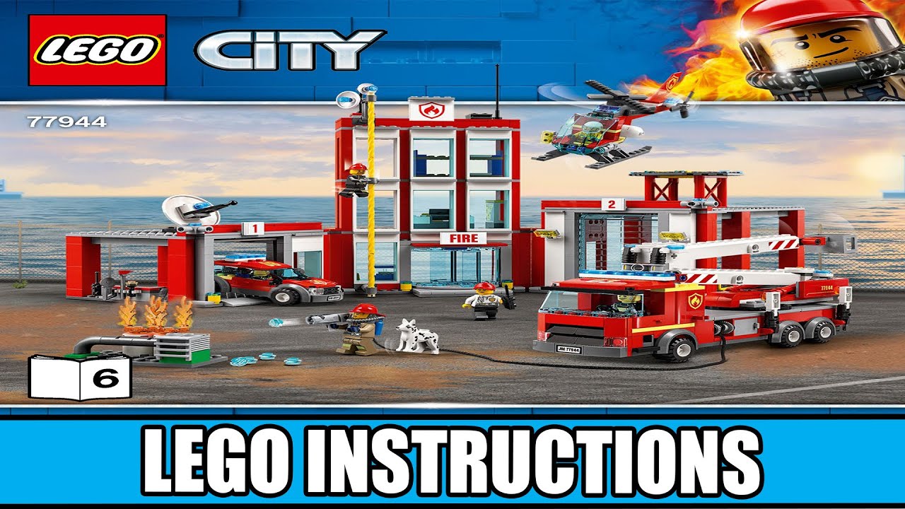 LEGO Instructions - City - 77944 - Fire Station Headquarters (Book 6 ...