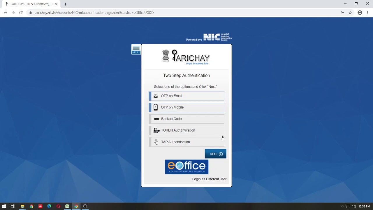 Video 1 Login in E-office - YouTube