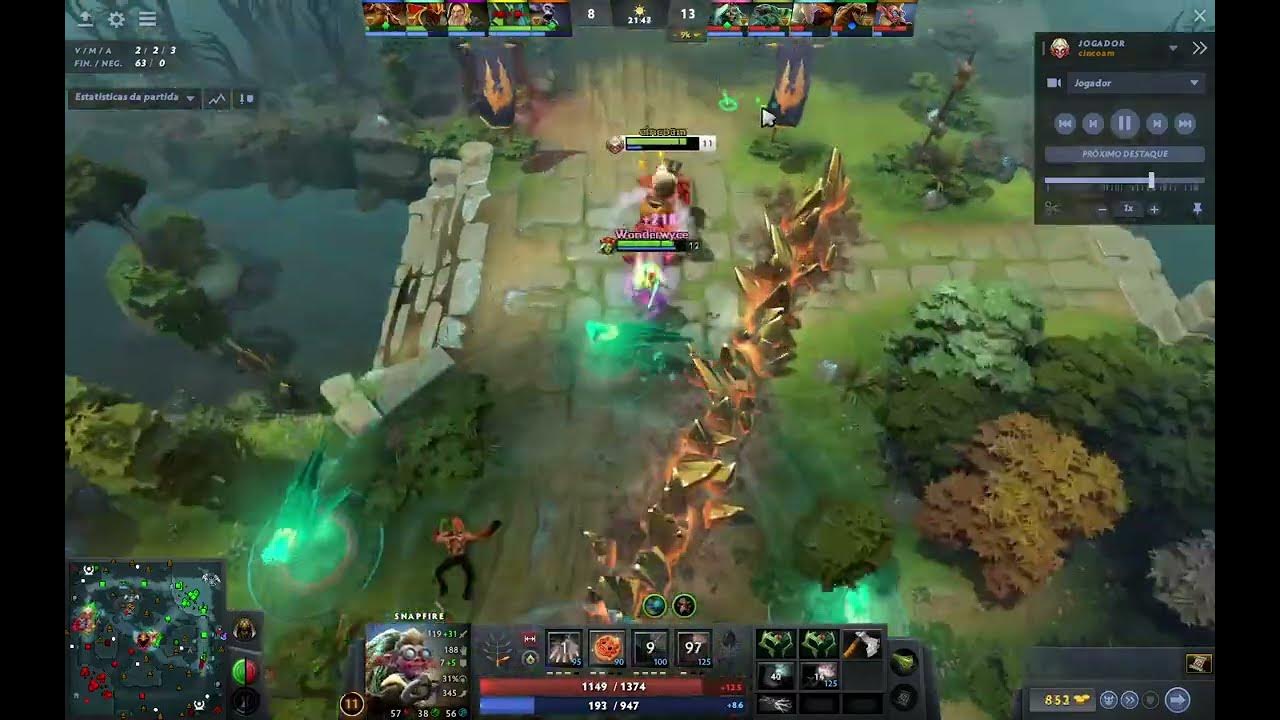 Snapfire, partida ok personagem fofinho. Dota 2 7.36d (replay comentada) - YouTube