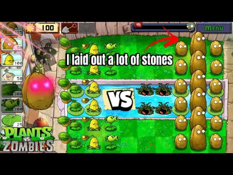 Plants vs. Zombies. I laid out a lot of stones! Vs Many ZOMBOSS! – PvZ ...