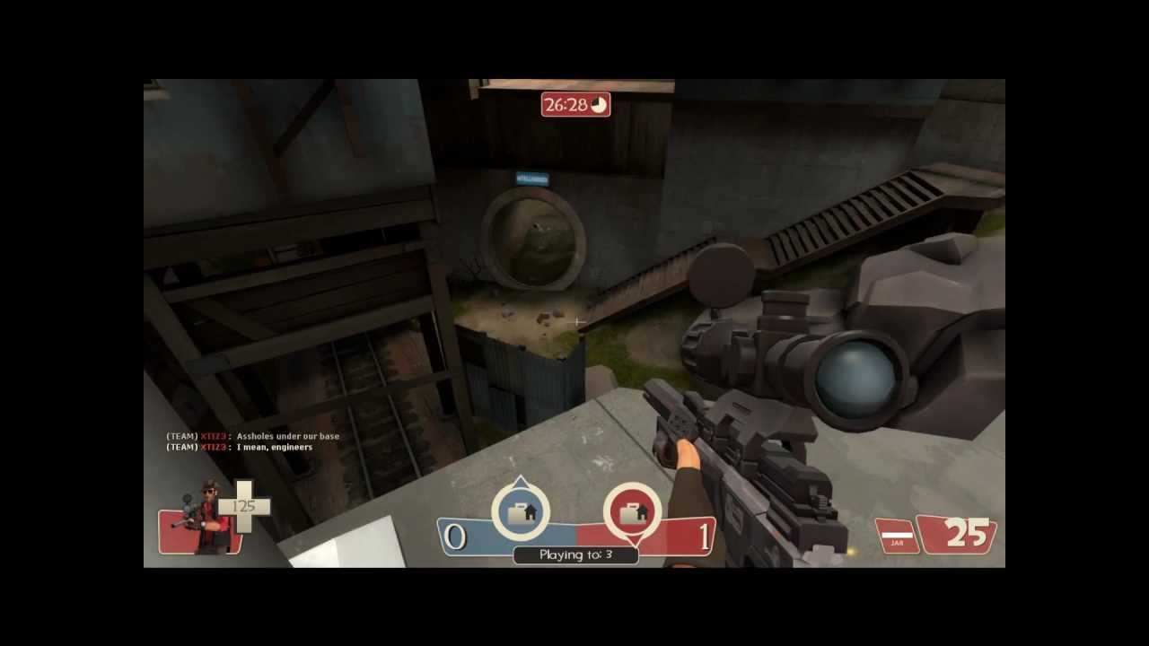 TF2: Double Cross SNIPER (gameplay/commentary) pt1 - YouTube