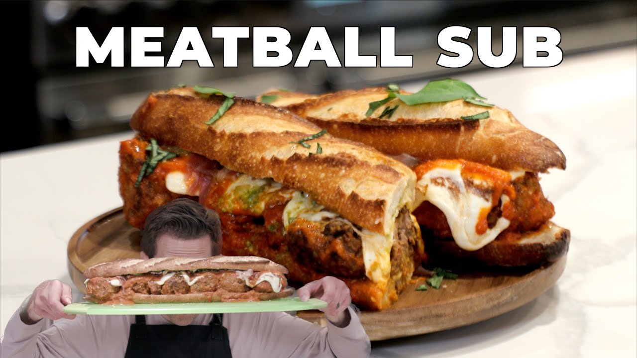 The Best Meatball Sub Homemade Recipe - YouTube