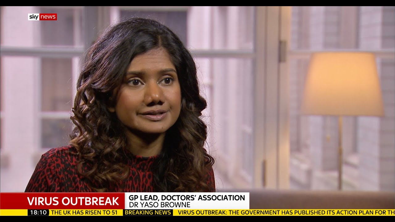 Dr Yaso Browne, GP Lead at The Doctors' Association UK speaks to Sky ...