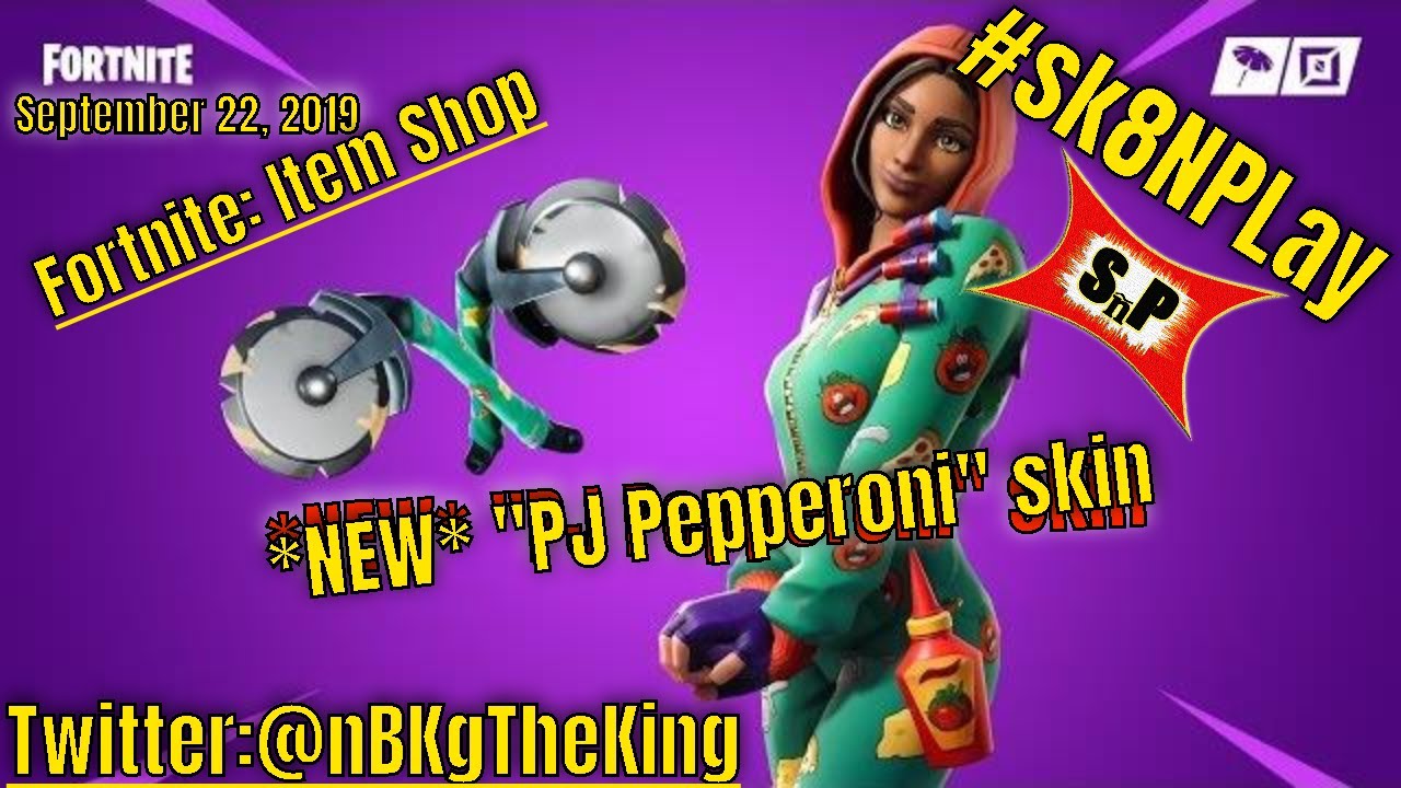 Fortnite: Item Shop/ *NEW* "PJ Pepperoni" skin released (9-22-19) # ...