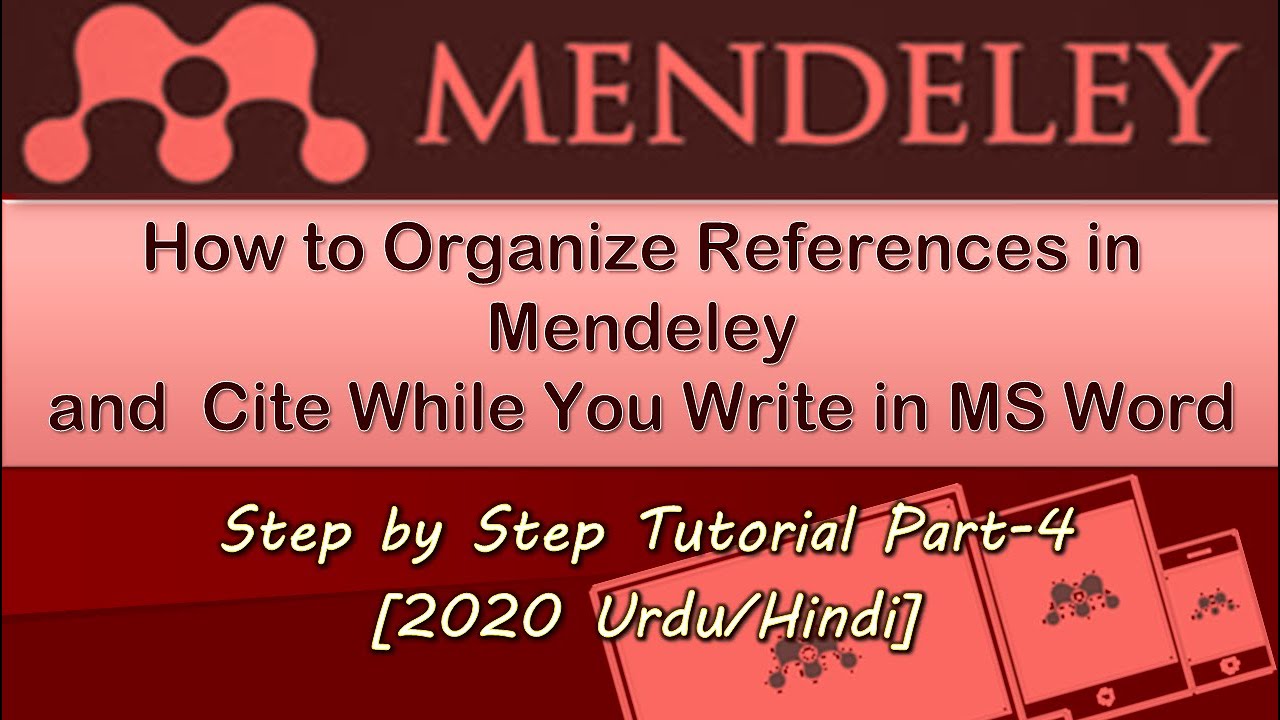 How To Organize References In Mendeley Cite While You Write In MS Word Part 4 Step By Step How To Organize References In Mendeley Cite While You Write In MS Word Part 4 Step By Step