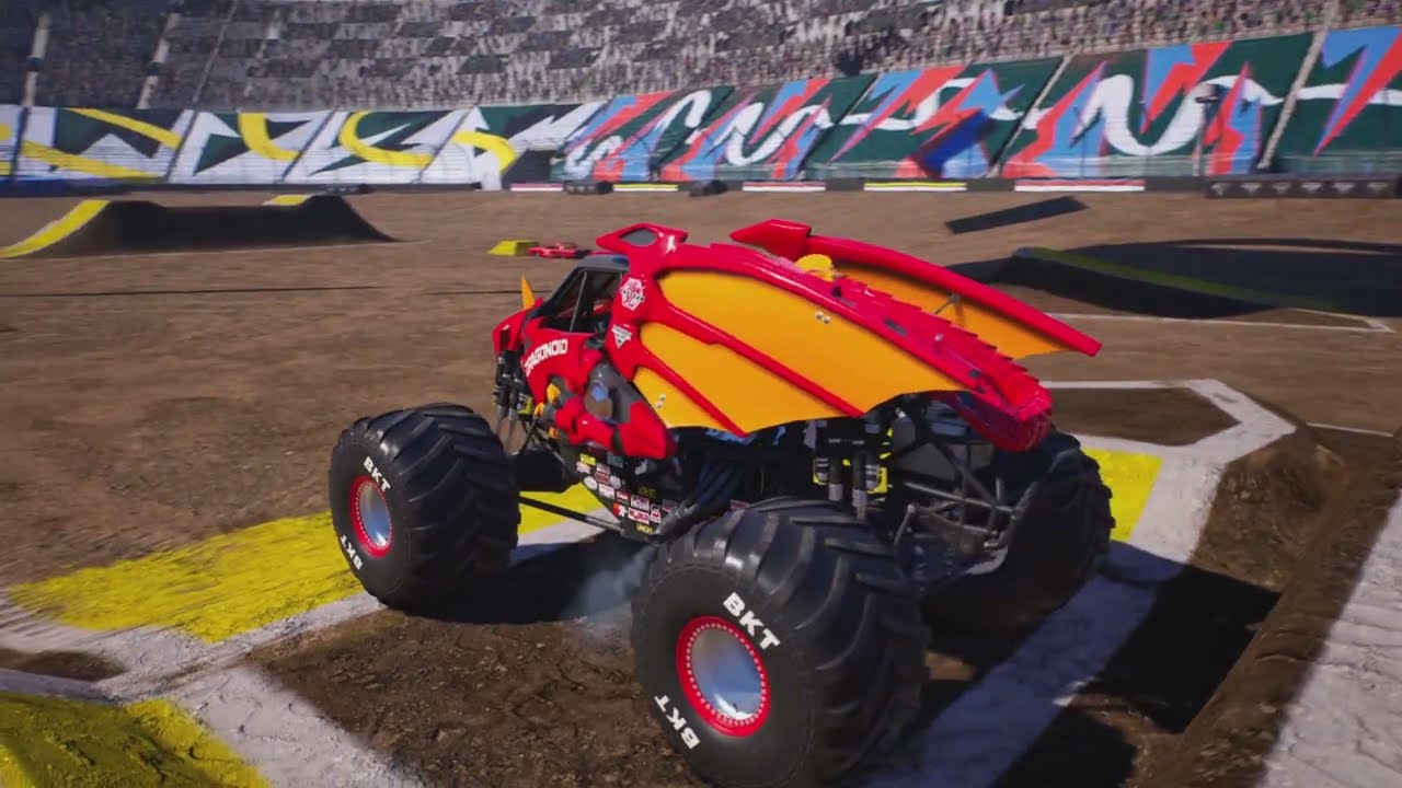 Monster Jam showdown Bakugan Dragonoid Freestyle - YouTube