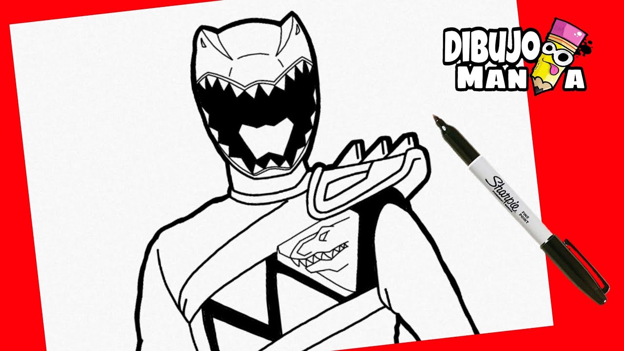 How To Draw Power Ranger Dino Charge Red Logo Como Dibujar Power Porn Sex Picture
