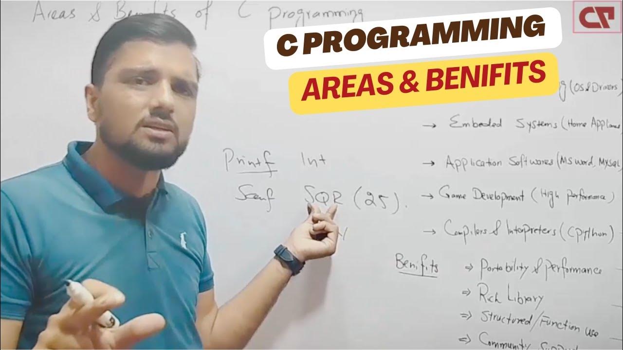 Lec 02: Different Areas and benefits of C Programming | Use of C Programming in different fields ...