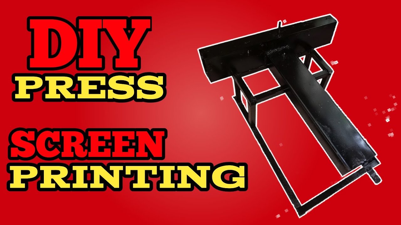 DIY SINGLE PRESS USING SCRAP METAL | DIY SCREEN PRINTING TOOLS - YouTube