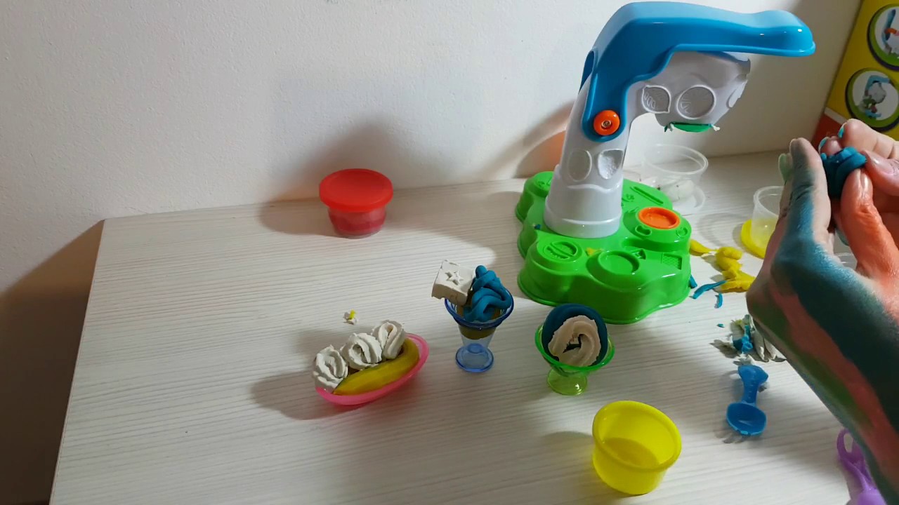 Jumbo DOH Ice Cream Station: Unboxing and Making Ice Cream - YouTube