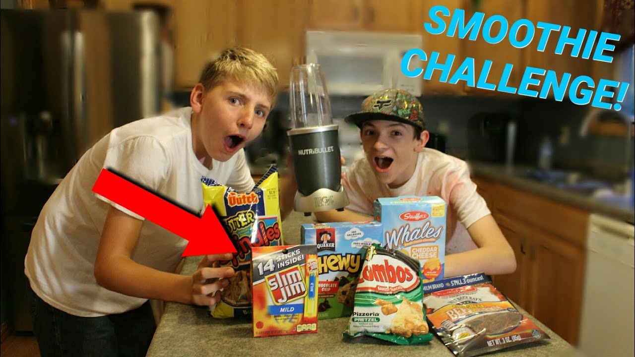 SMOOTHIE CHALLENGE! Super Gross Smoothies! *VOMIT WARNING* - YouTube