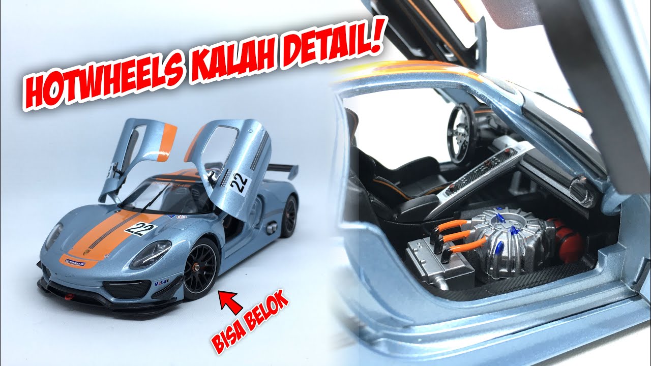 DIECAST PALING DETAIL YANG PERNAH AF REVIEW ! WELLY NEX PORSCHE 918 RSR ...
