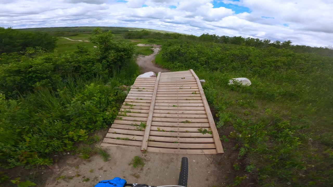 Grass Kicker River Ridge, Saskatchewan jump line? - YouTube