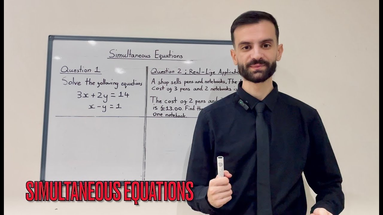 Simultaneous Equations: Solve Like a Pro! | The Mathematics Corner - YouTube