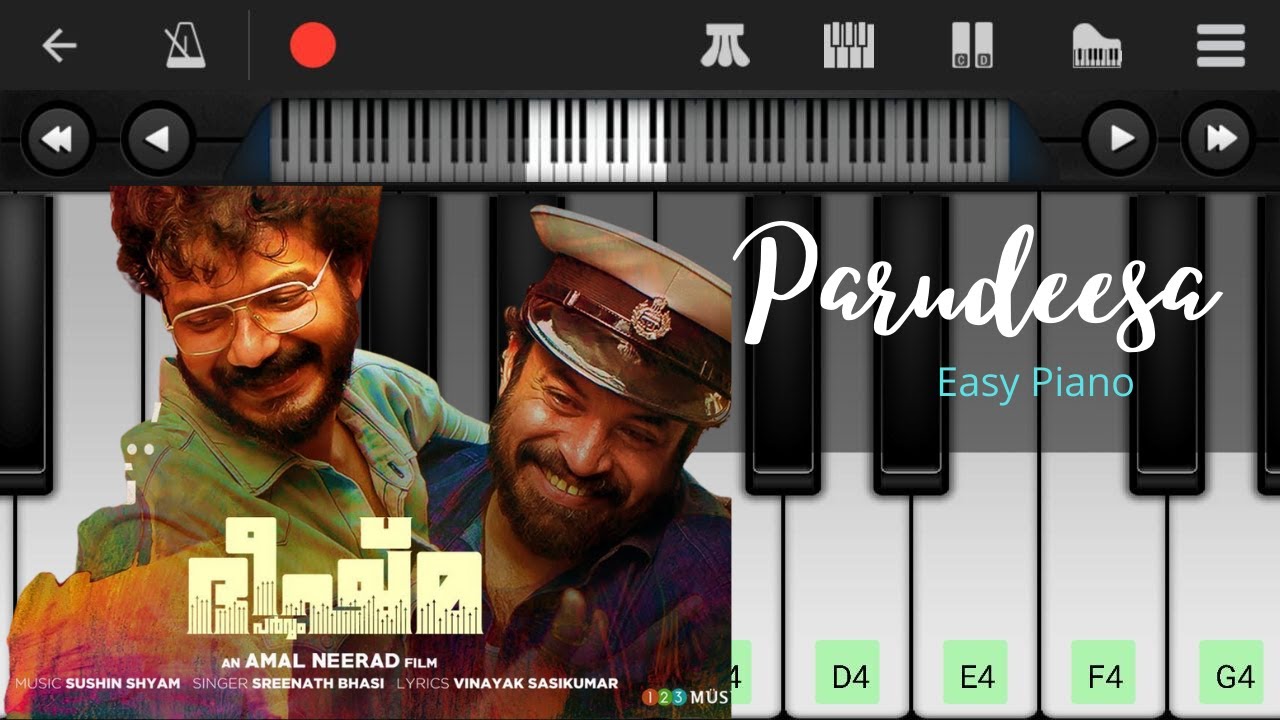 Parudeesa Piano Tutorial | Beeshma Parvam - YouTube