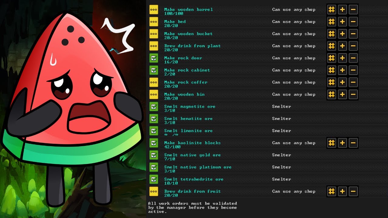 Managers and Work Orders - Dwarf Fortress Tips - YouTube
