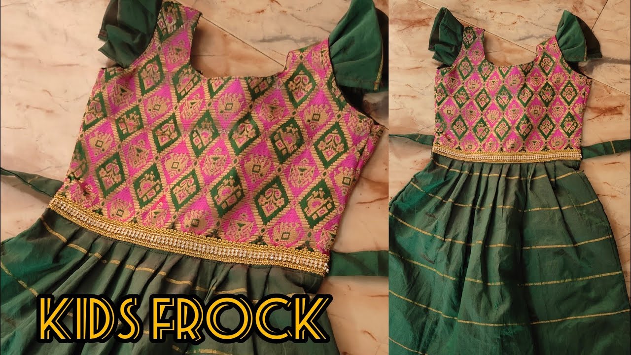 Easy method kids frock cutting stitching 😍 beginner friendly💃 ஈசியா ...