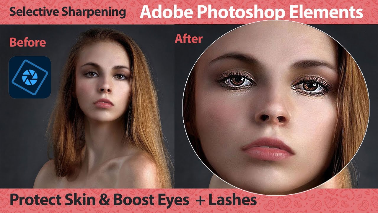 Selective Sharpening in Photoshop Elements - YouTube