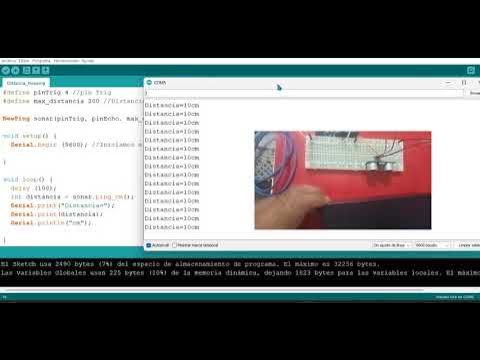 Sensor ultrasónico con Arduino - YouTube