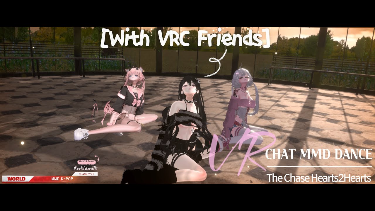 [With VRC Friends] The Chase Hearts2Hearts [ VRCHAT MMD DANCE ] - YouTube