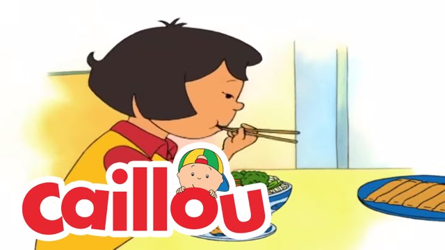 Caillou: Chopsticks | Cartoon for Kids - YouTube