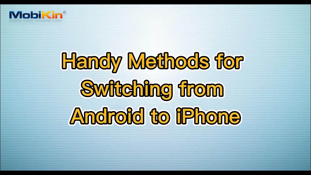 Handy Methods for Switching from Android to iPhone - YouTube