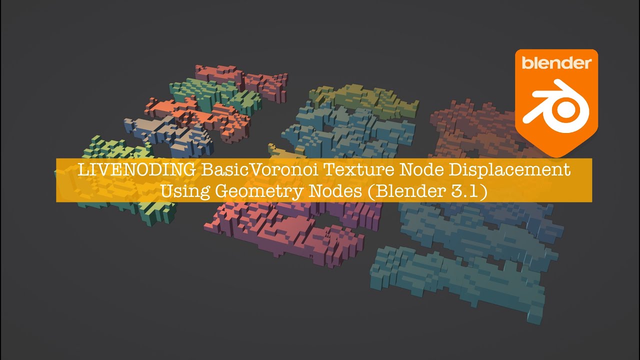 Livenoding Geometry Nodes Voronoi Cell Randomness Youtube