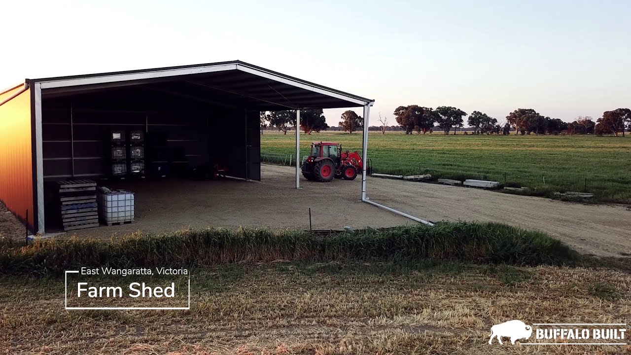 Farm Shed - Buffalo Built - Built Tough - Australian Made Sheds - YouTube