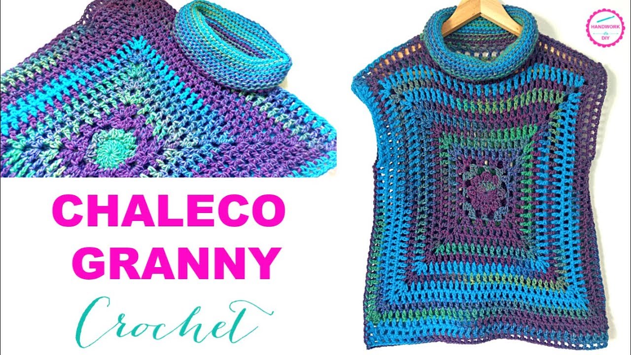 CHALECO CROCHET GRANNY SQUARE / HANDWORK DIY - YouTube