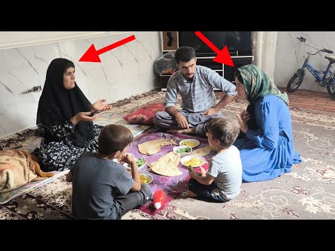 Farshad's mother's strange accusation to Jamileh at the lunch table;  \