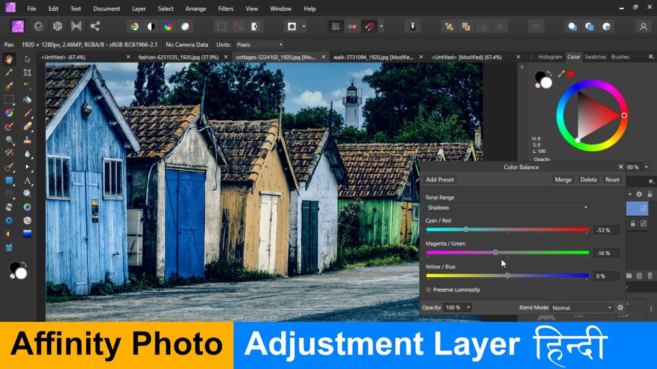 Affinity Photo Adjustment layer tutorial in Hindi | Affinity Raw Photo ...